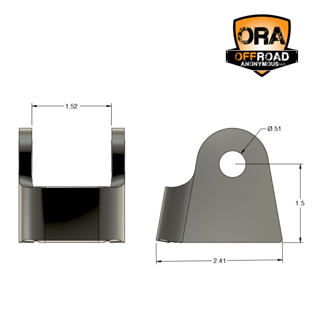 Weld-On Shock Bracket - Offroad Anonymous